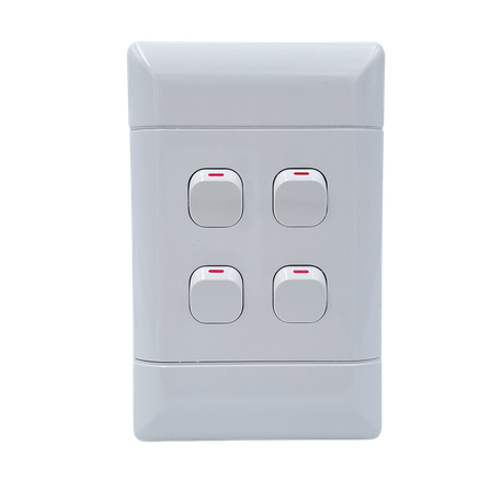 4 LEVER 1 WAY LIGHT SWITCH – Cajees Lighting and Electrical