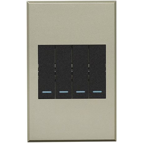 GRAPHITE AND TITANIUM 4 LEVER 2 WAY LIGHT SWITCH – Cajees Lighting and ...