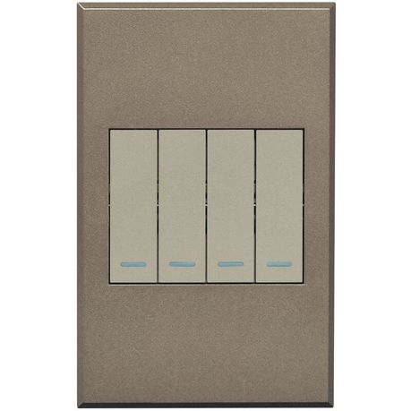 BRONZE AND TITANIUM 4 LEVER 2 WAY LIGHT SWITCH – Cajees Lighting and ...