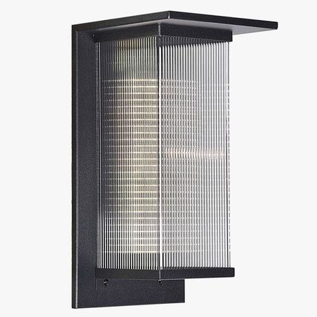 IP54 15W BLACK OUTDOOR WALL LIGHT FITTING WITH 3CCT LED – Cajees ...